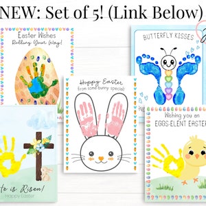 Spring and Easter Crafts for Kids, Preschool Footprint Art Template ...