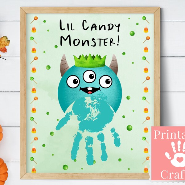 Monster Handprint - Etsy