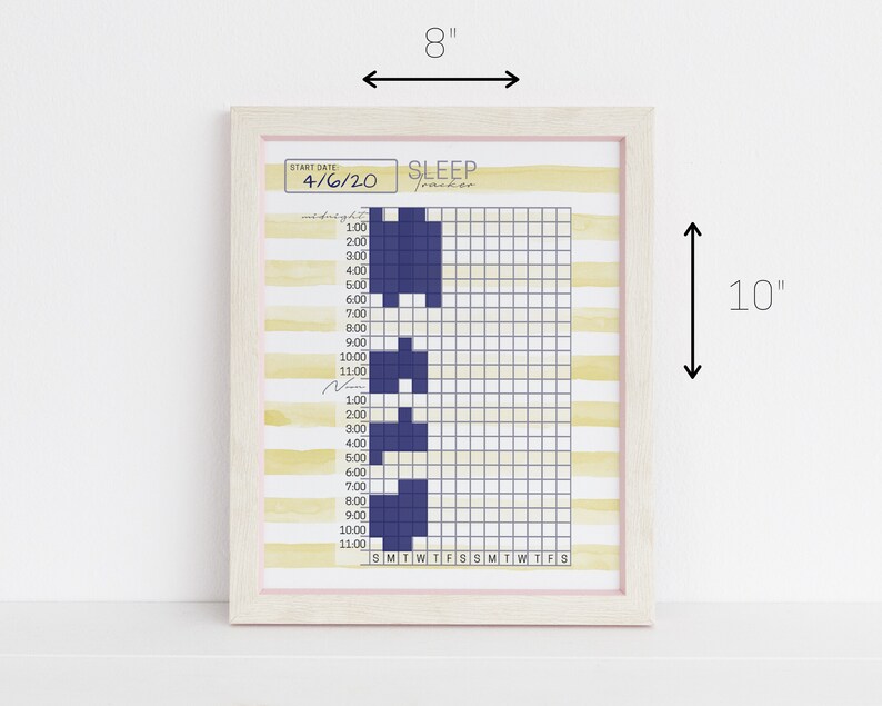 Sleep Tracker Printable Planner Pages 24 Hour Sleep Log for - Etsy