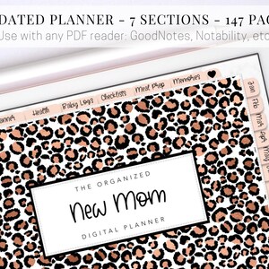 Digital New Mom Planner, Newborn Baby Breastfeeding Organizer and ...