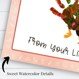 Your Little Turkey Handprint Craft for Thanksgiving, Art Activity for ...