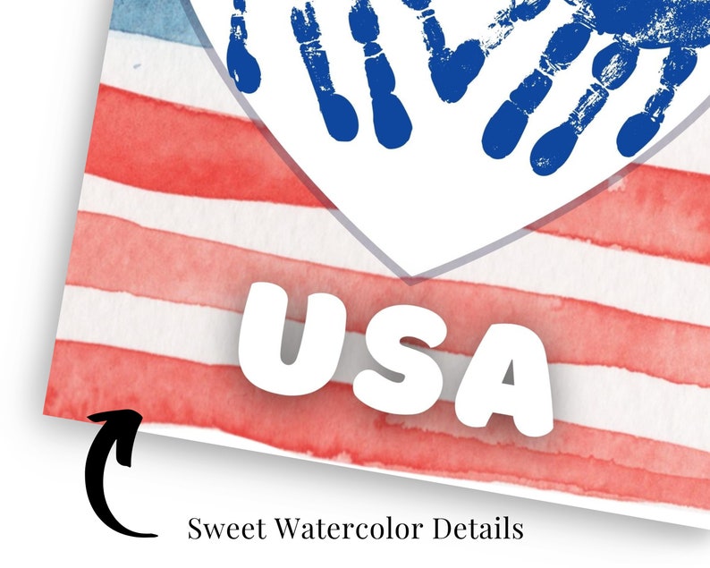 Independence Day Handprint Crafts for Kids July 4th Art Kit - Etsy