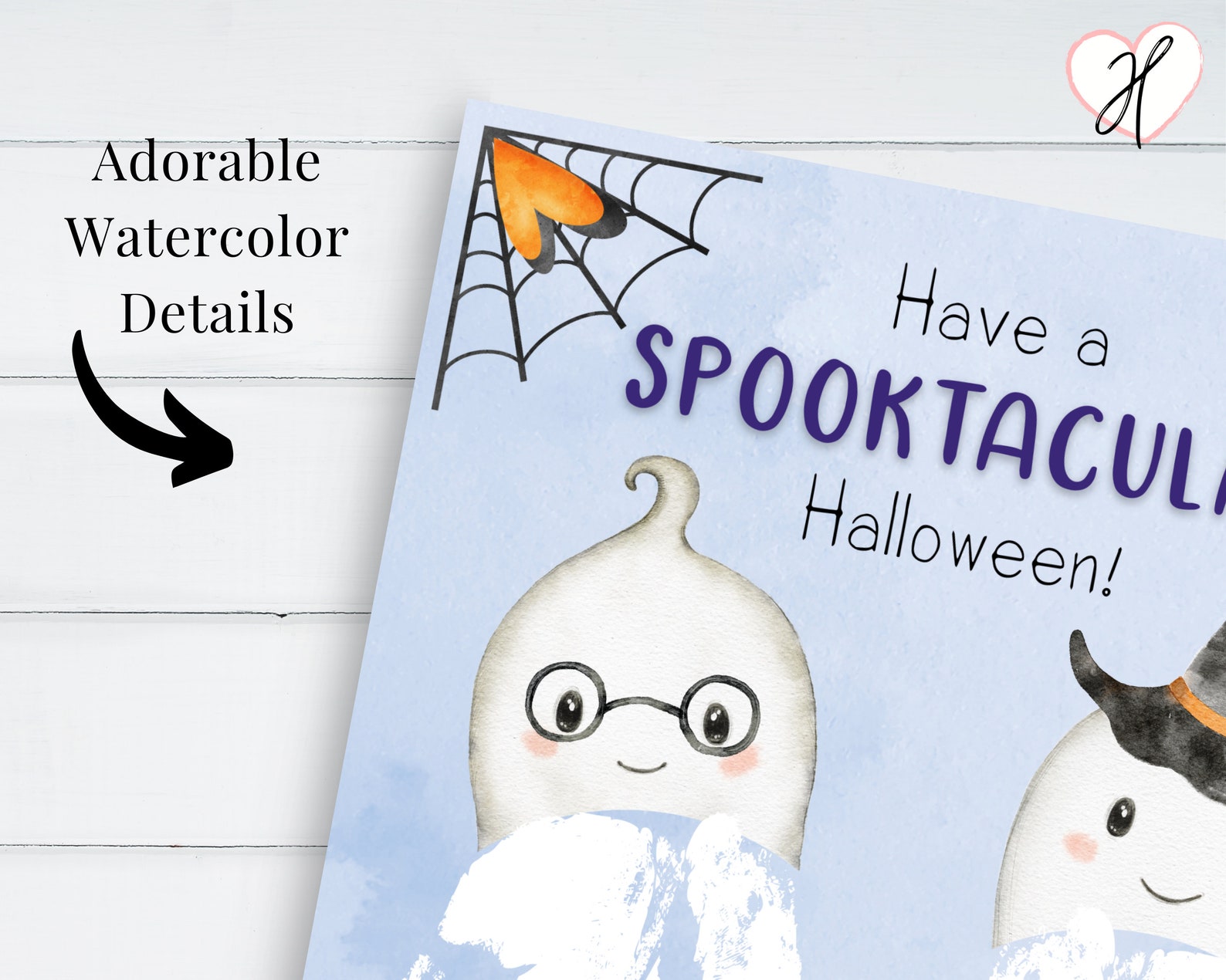 Halloween Handprint Craft for Toddlers Ghost Printable - Etsy