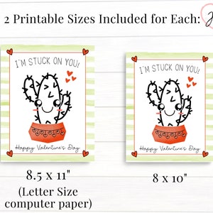 Valentines Day Handprint Card for Kids, Cactus Craft, Personalized ...
