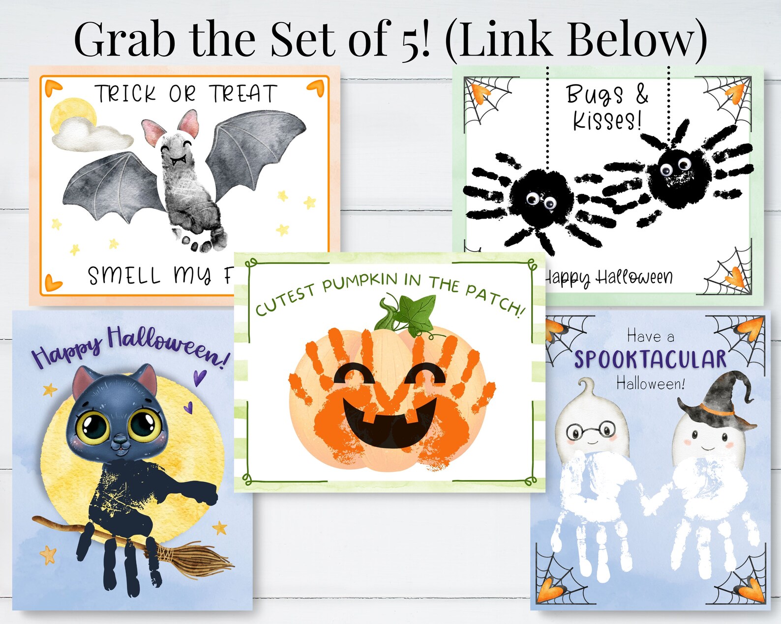 Halloween Handprint Craft for Toddlers Ghost Printable - Etsy