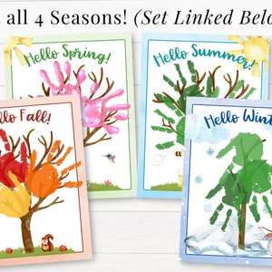 Hello Spring Printable for Kids, Preschool Class Handprint Craft ...