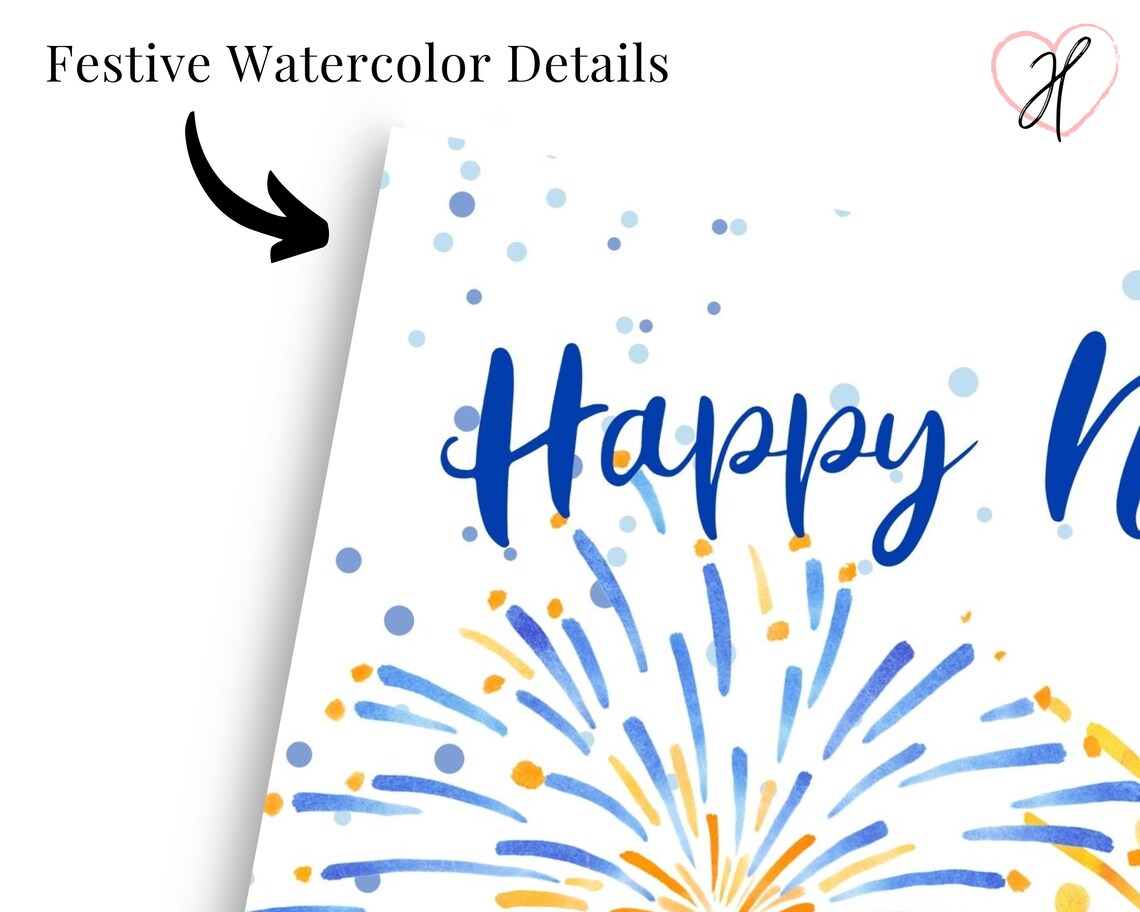 New Year Handprint Printable Craft for Kids Finger Paint Art - Etsy