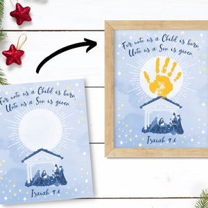 Sunday School Kids Craft, Christian Christmas Gifts, Isaiah 9:6 Birth ...