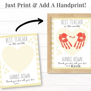 End of Year Teacher Gift, Personalized Card Craft for Preschool ...