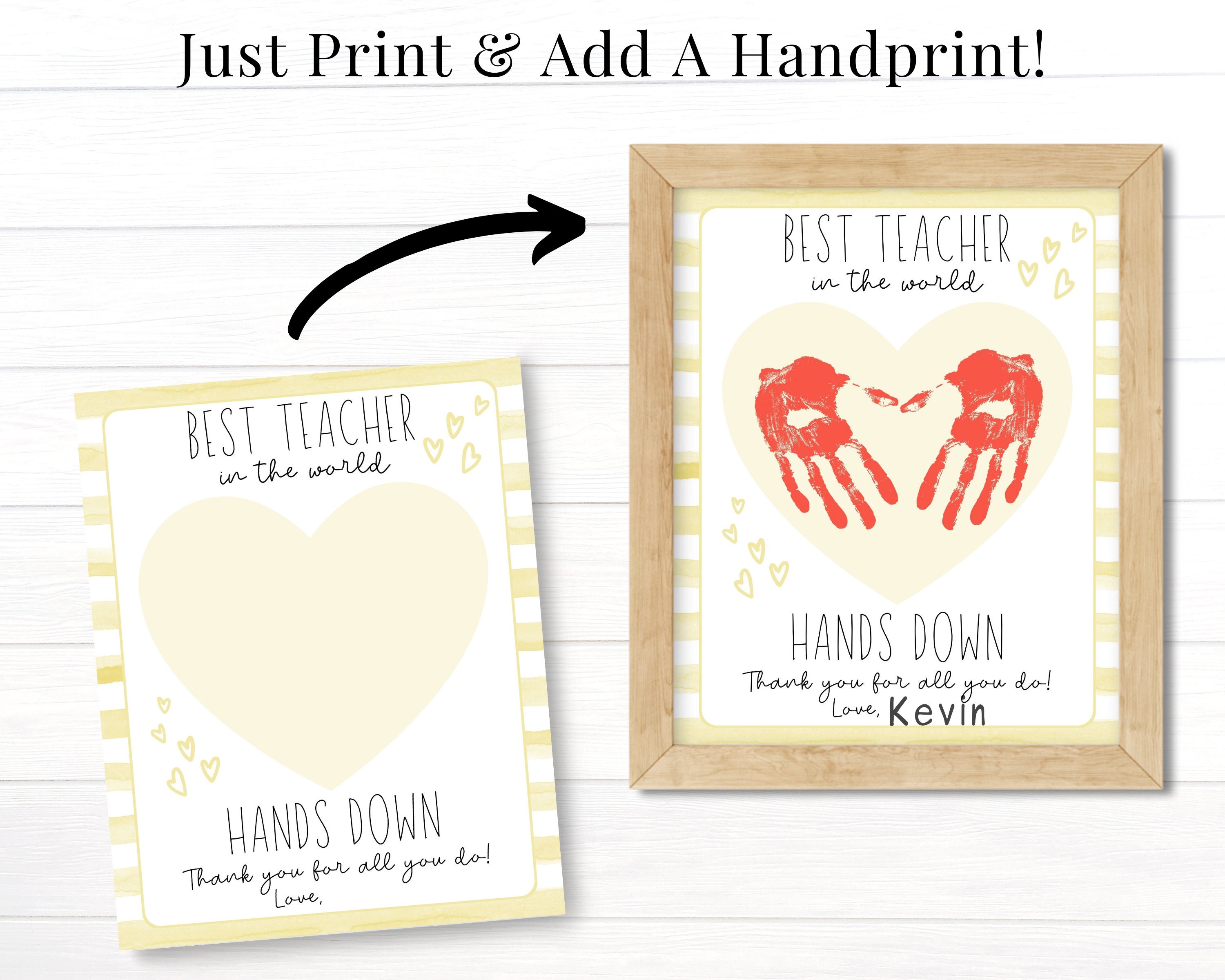 End of Year Teacher Gift Personalized Card Craft for | Etsy