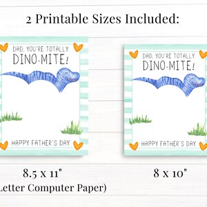 Father's Day Gift Dino-mite Dad Printable, Hand Print Craft From ...