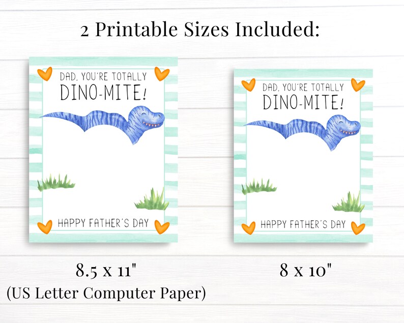 Father's Day Gift Dino-mite Dad Printable, Hand Print Craft From ...