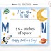 I Love You to the Moon Father Day Handprint Art Printable - Etsy