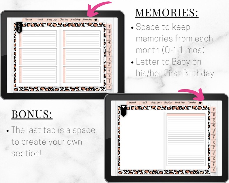 Digital New Mom Planner, Newborn Baby Breastfeeding Organizer and ...