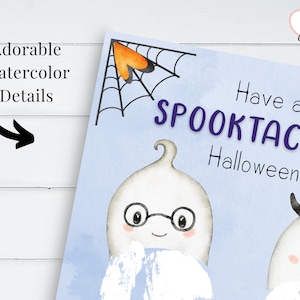 Halloween Printable Set for Kids, Preschool Handprint Crafts Bundle ...