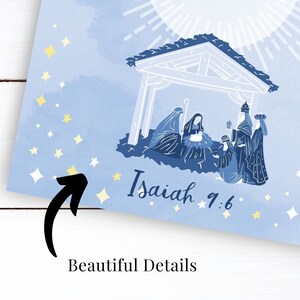 Sunday School Kids Craft, Christian Christmas Gifts, Isaiah 9:6 Birth ...