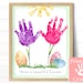 Handprint Art Easter April Flowers for Mom Spring and Easter - Etsy