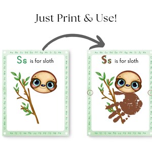 Handprint ABC Book, Teaching Toddlers Letters Phonics Activity ...