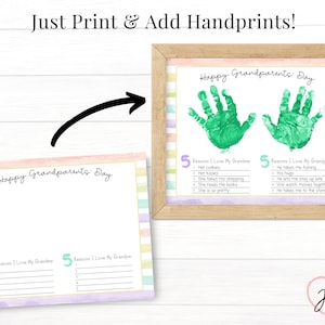 Grandparents Day Gifts, Grandma and Grandpa Personalized Cards, DIY ...