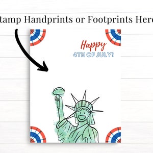 American Independence Day Craft for Kids, Statue of Liberty Handprint ...