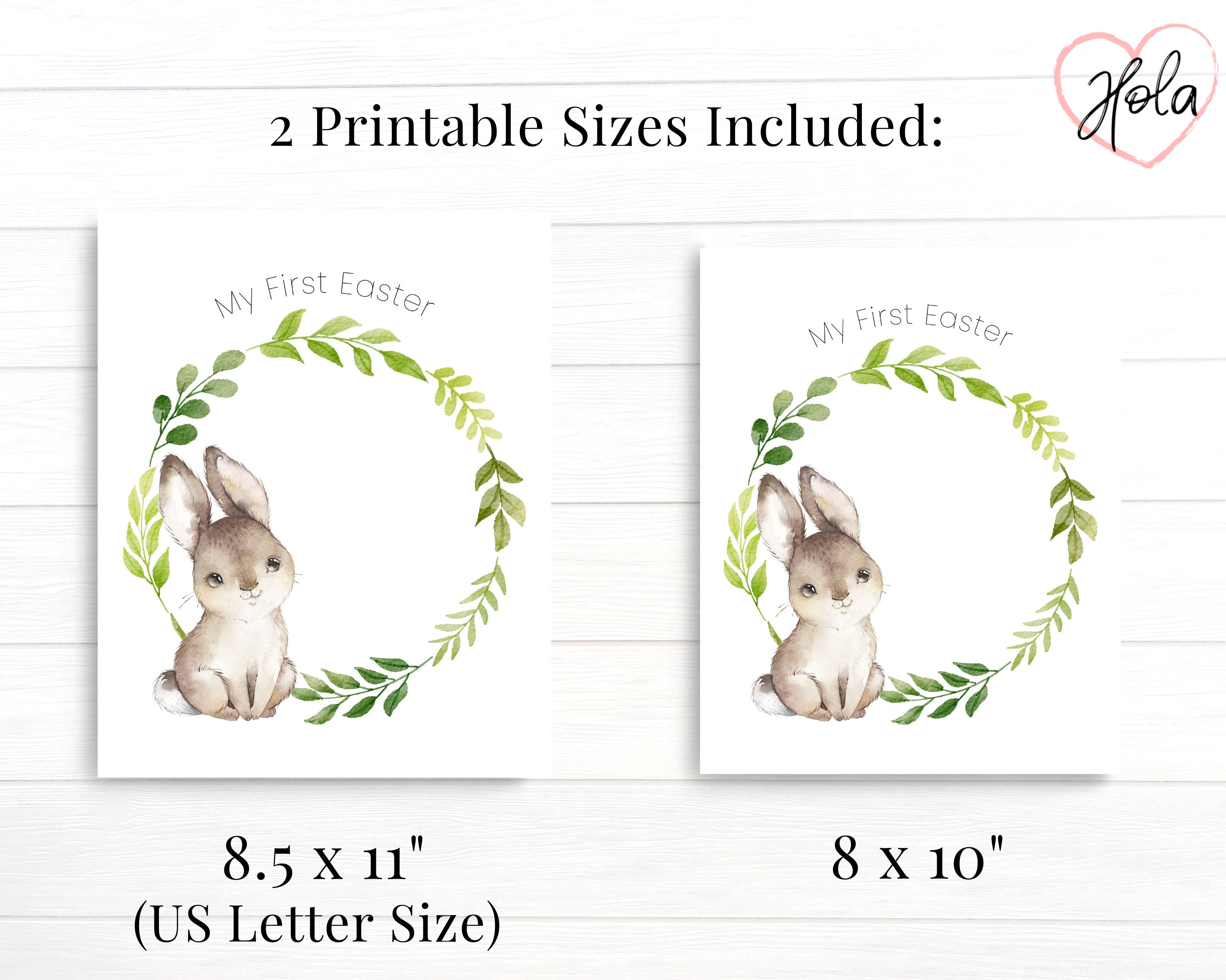 Babys First Easter, Printable Footprint Art, Keepsake Craft for Boy ...