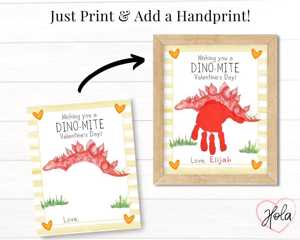 Dinomite Valentine Dinosaur Gift From Toddlers Stegosaurus - Etsy