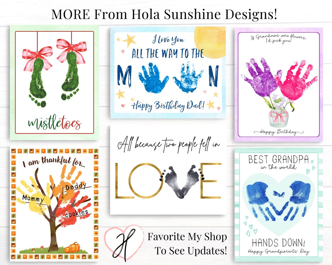 I Love You to the Moon Handprint Art for Kids Sentimental - Etsy