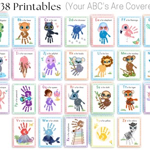 Handprint ABC Book, Teaching Toddlers Letters Phonics Activity ...