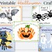 Halloween Printable Set for Kids, Preschool Handprint Crafts Bundle ...