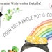 Pot of Gold Rainbow Handprint Art for St. Patrick's Day, Preschool ...
