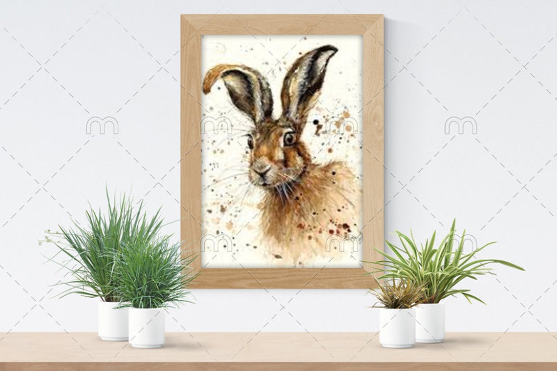 Modern, Hare, Rabbit, Bunny, Animal Art, Cross Stitch Pattern, PDF ...