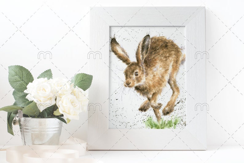 Modern Hare, Rabbit, Bunny, Cross Stitch Pattern, Animal Art, PDF ...