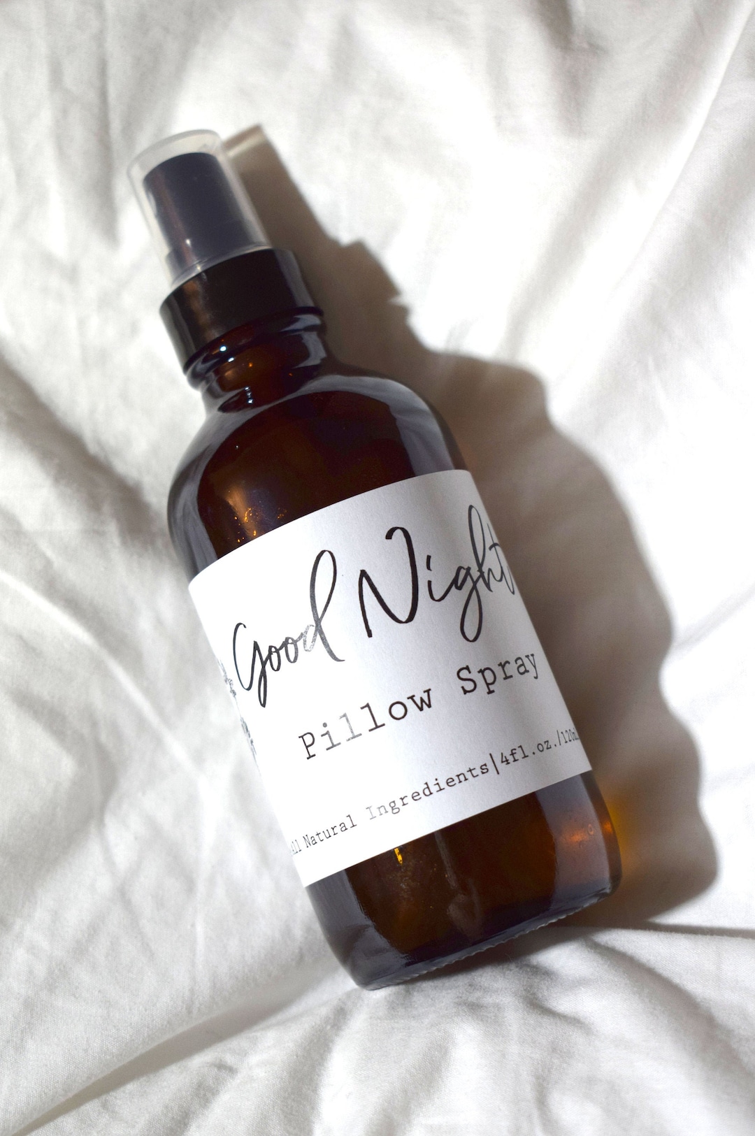 Buy Good Night Pillow Spray 2 or 4 Oz Amber Glass Bottle Natural ...