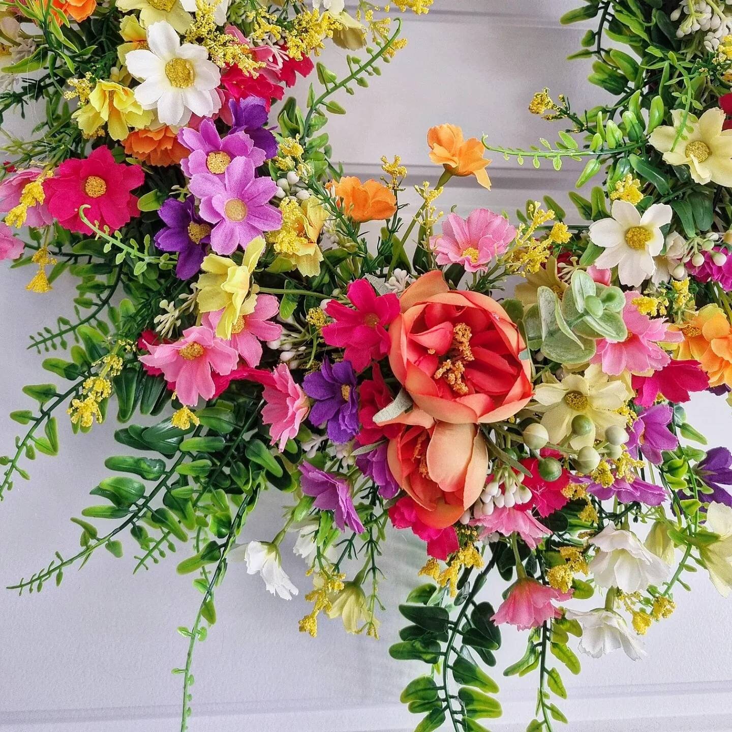 Spring Bright Summer Easter Wreath Seasonal Door Wreath - Etsy UK