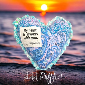 Heart MEMORY Pillow, Memory Cushion, Loss of Father, Custom Pillow ...