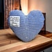 Heart MEMORY Pillow, Memory Cushion, Loss of Father, Custom Pillow ...