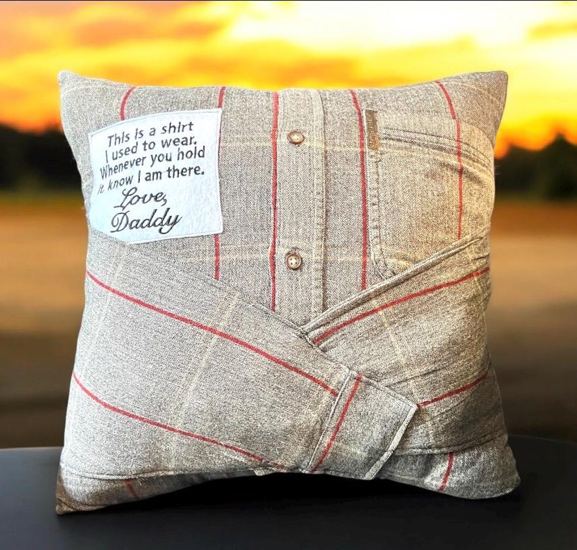 Huggable Memory Pillow, Handmade Gift, Celebration of Life ...