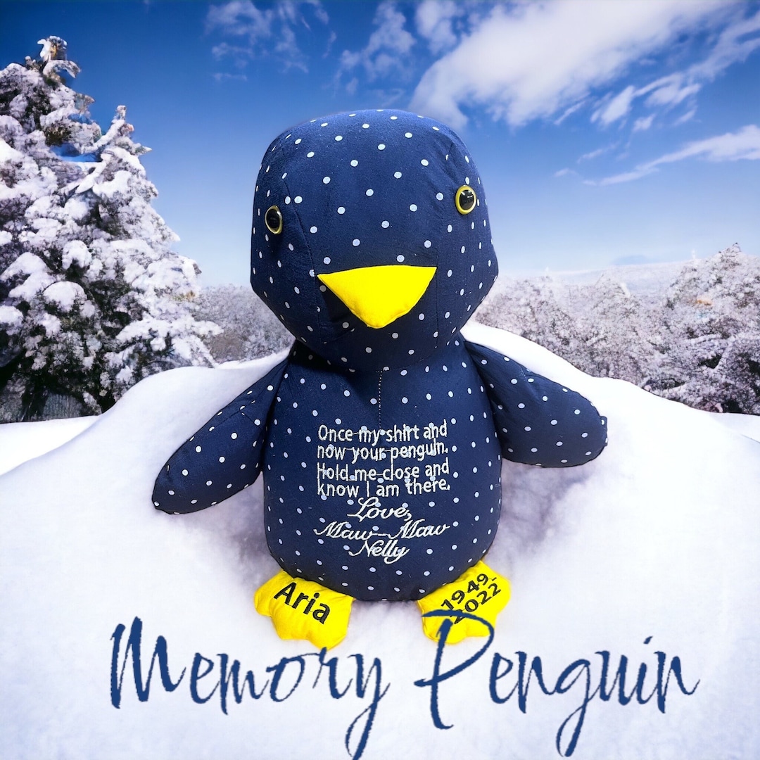 Memory Penguin, Memorial Gifts for Loss of Mother, Celebration of Life ...