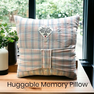 Huggable Memory Pillow, Handmade Gift, Celebration of Life ...