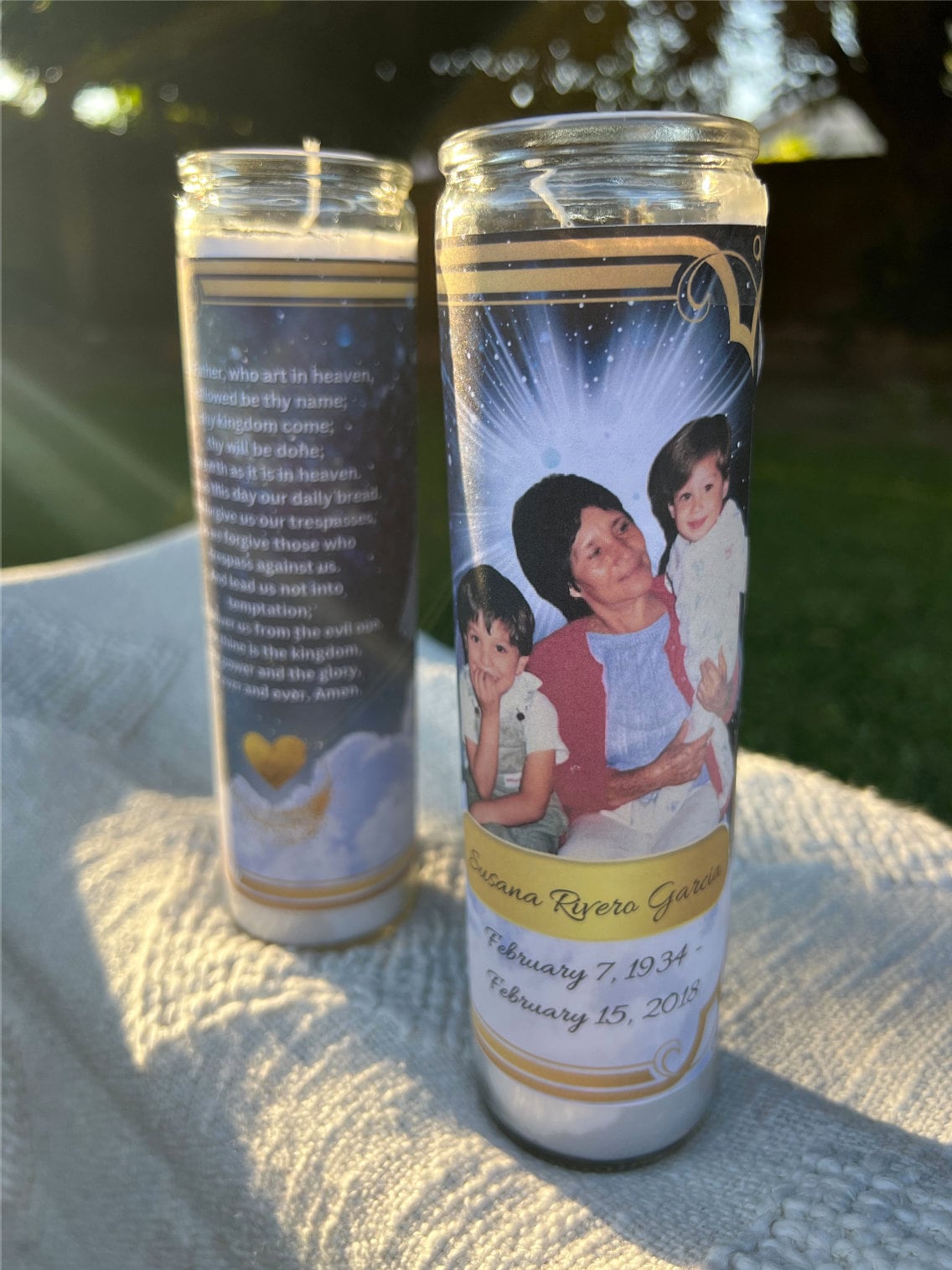 Custom Memory Candle, Memorial Candle, Prayer Candle, Grief Candle ...