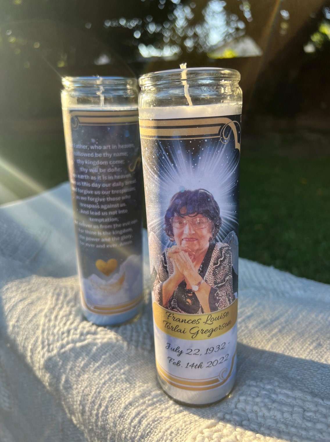 Custom Memory Candle, Memorial Candle, Prayer Candle, Grief Candle ...