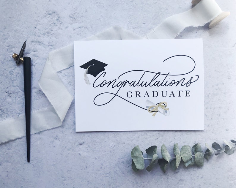 Graduation Card Congrats Grad Card Congrats Card Custom - Etsy