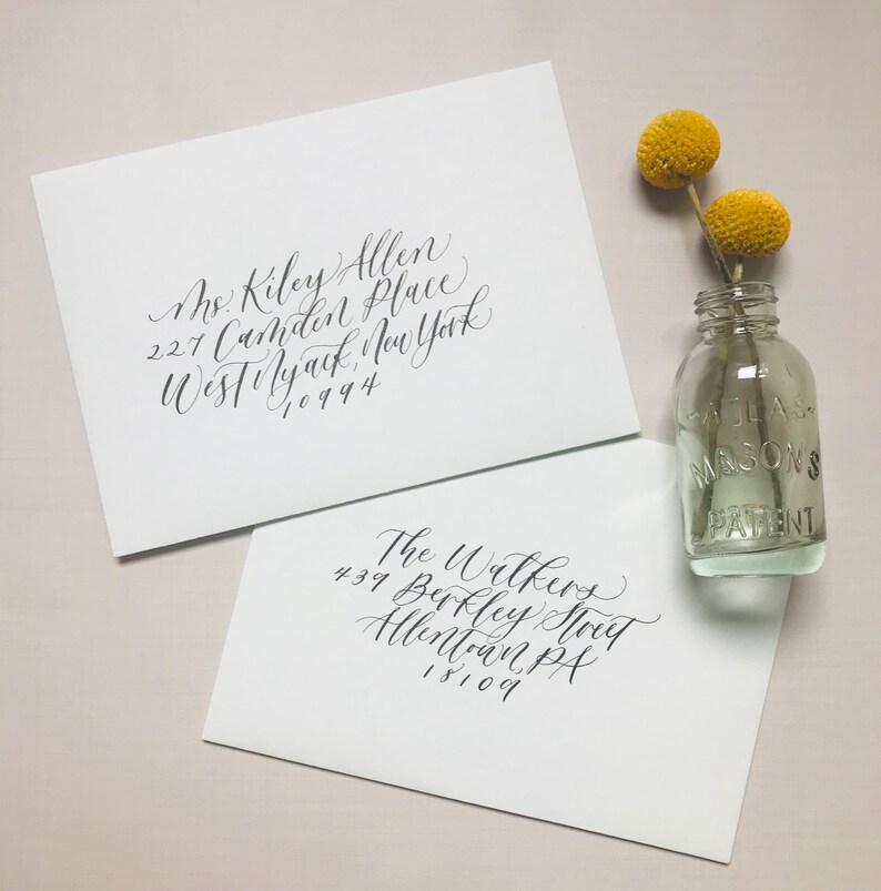 Envelope Addressing Calligraphy Envelopes Handwritten - Etsy