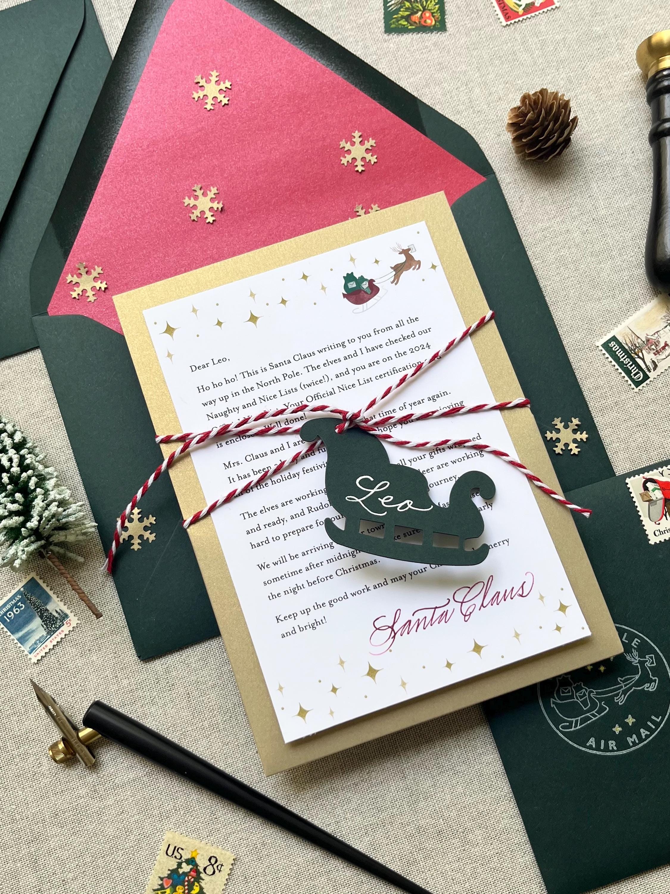 Santa Mail | Santa Certificate | Personalized Nice List | Customized ...