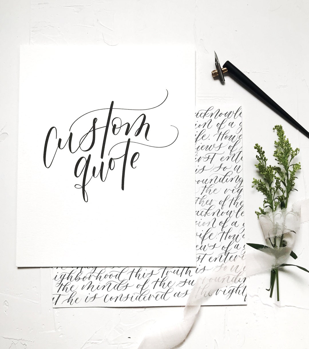 Calligraphy Quote | Calligraphy Vows | Calligraphy Lyrics | Custom ...