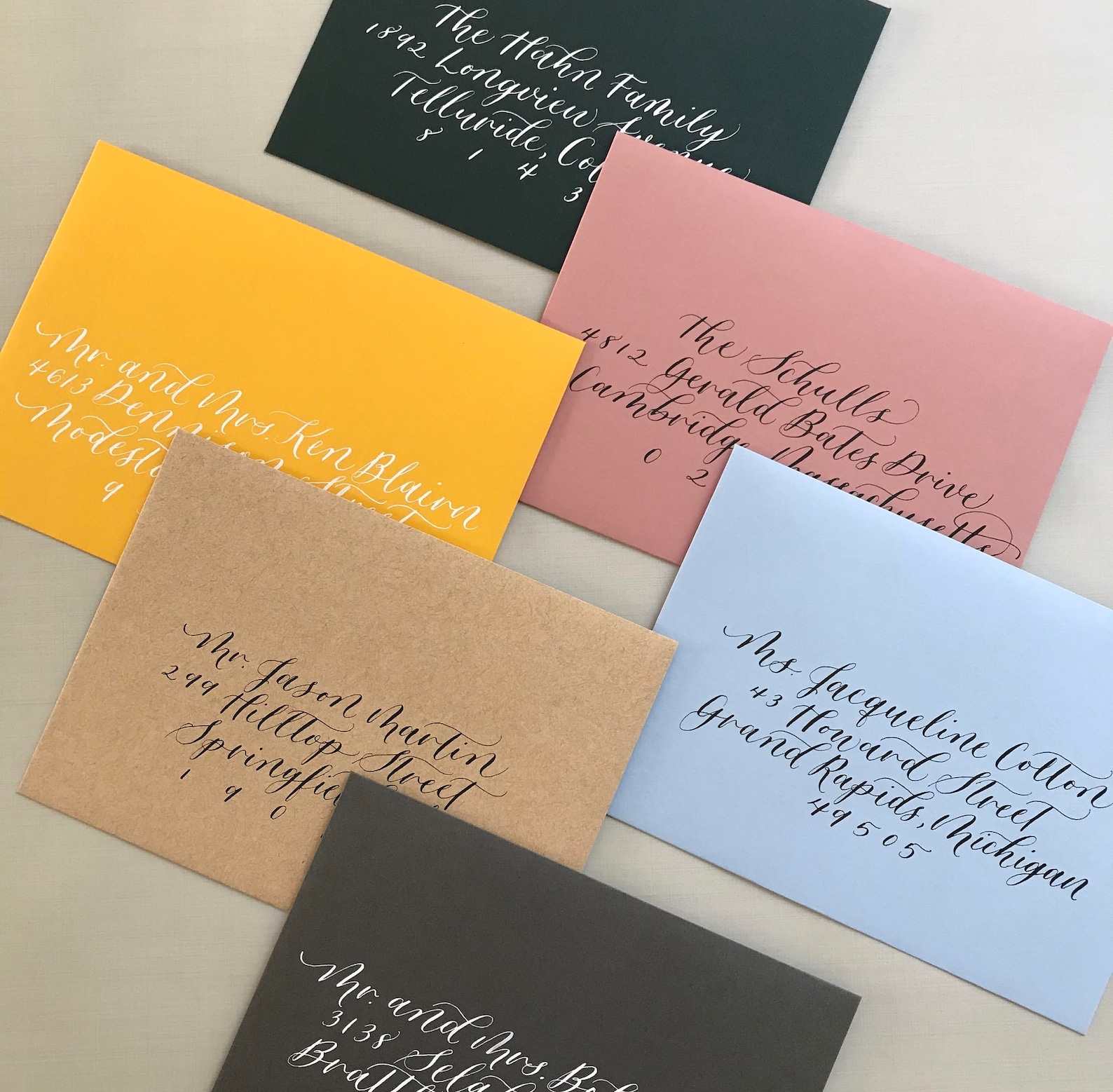 Envelope Addressing | Calligraphy Envelopes | Handwritten Envelopes ...
