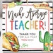 Editable Taco Teacher Appreciation Gift Tag (DIY With Corjl) #TAW02 - Etsy