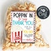 EDITABLE Popcorn Teacher Appreciation Gift Tag, Teacher Appreciation ...