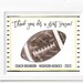 EDITABLE Football Coach Gift Printable Coach Appreciation - Etsy