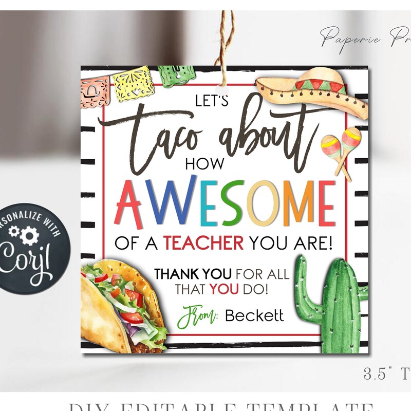 Teacher Appreciation Tags - Etsy